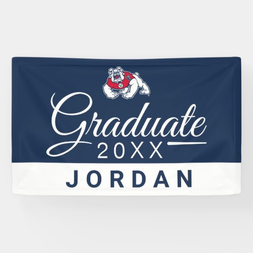 Fresno State Graduation Script Banner | Zazzle