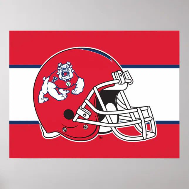Fresno State Helmet Poster | Zazzle
