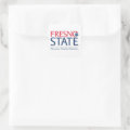 Fresno State University Slogan Square Sticker | Zazzle