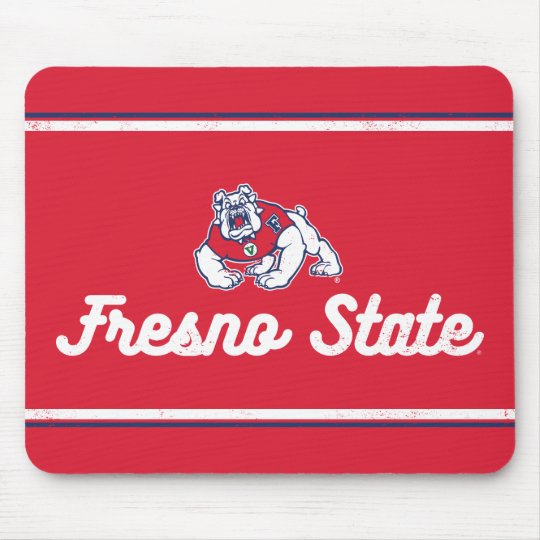 Fresno State | Vintage Script Logo Mouse Pad | Zazzle.com