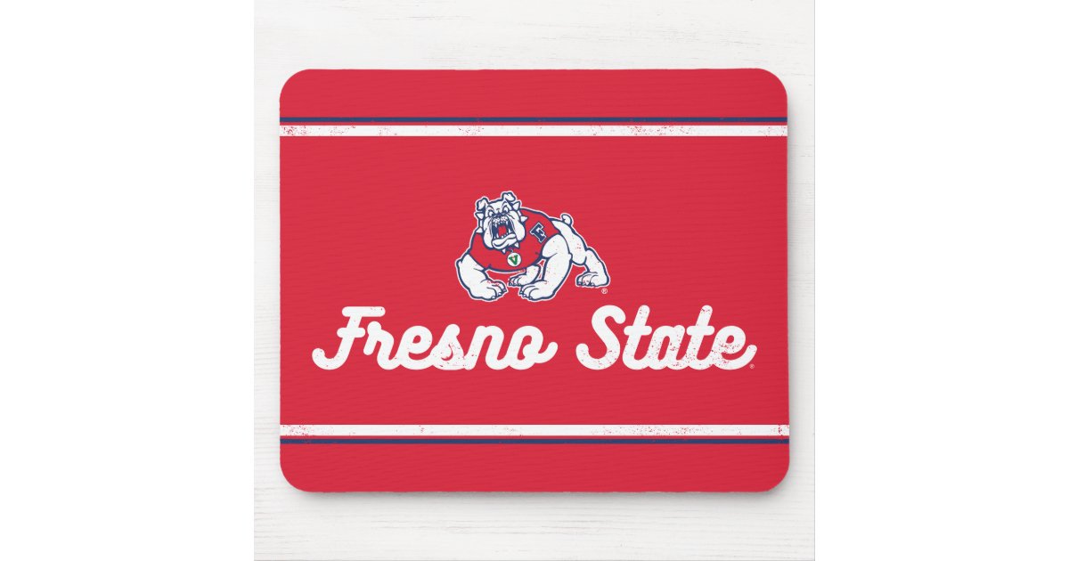Fresno State | Vintage Script Logo Mouse Pad | Zazzle