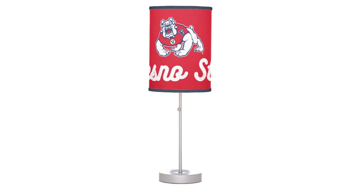 Fresno State | Vintage Script Logo Table Lamp | Zazzle