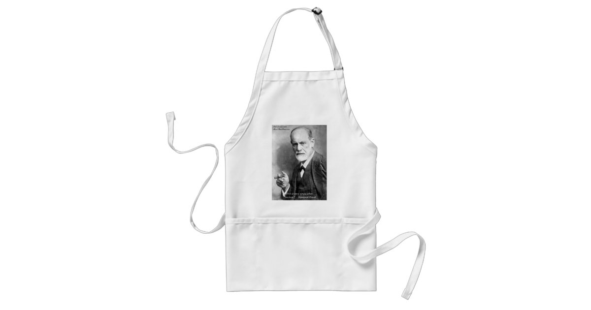Freud Crazy Lovers Love Quote Gifts Cards Etc Adult Apron | Zazzle