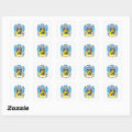 Frey Coat of Arms - Family Crest Square Sticker | Zazzle