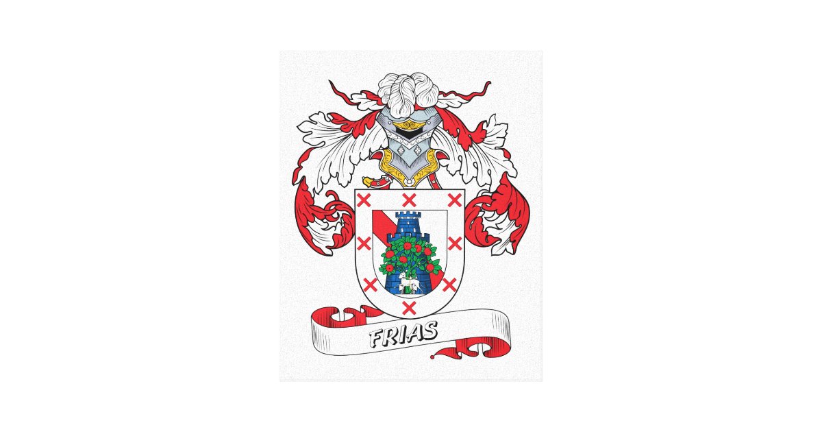 Frias Family Crest Canvas Print | Zazzle