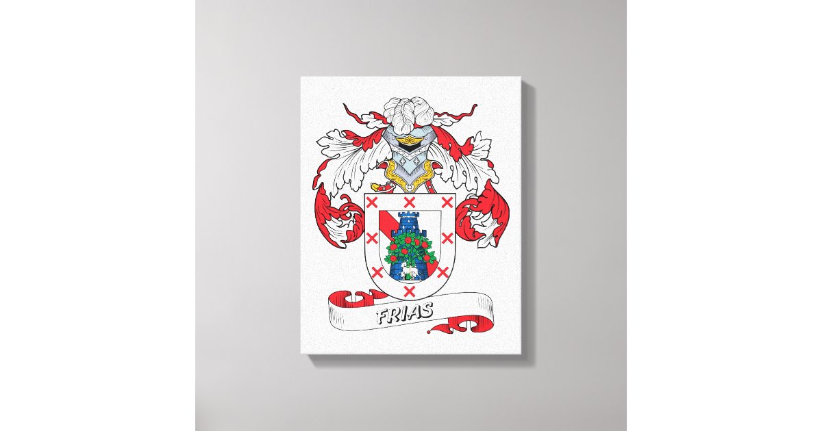 Frias Family Crest Canvas Print | Zazzle