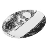 Frida Kahlo Black and White Portrait Dinner Plate | Zazzle