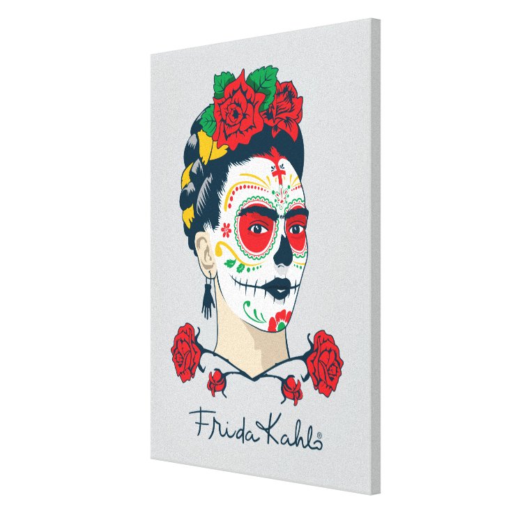 Frida Kahlo | El Día de los Muertos Canvas Print | Zazzle