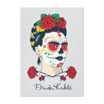 Frida Kahlo | El Día de los Muertos Canvas Print | Zazzle
