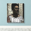 Frida Kahlo Lettering Portrait Canvas Print | Zazzle