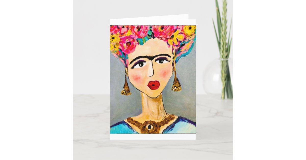 Frida Kahlo Note Card | Zazzle