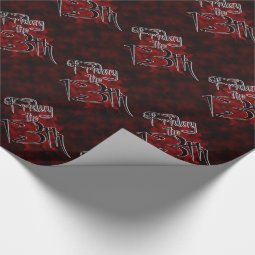 Friday The 13th ~ Any Month Wrapping Paper | Zazzle