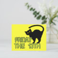 Friday The 13th - Bad Luck Day Superstition Postcard | Zazzle