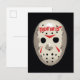 Friday the 13th | Hockey Mask Graphic Postcard | Zazzle