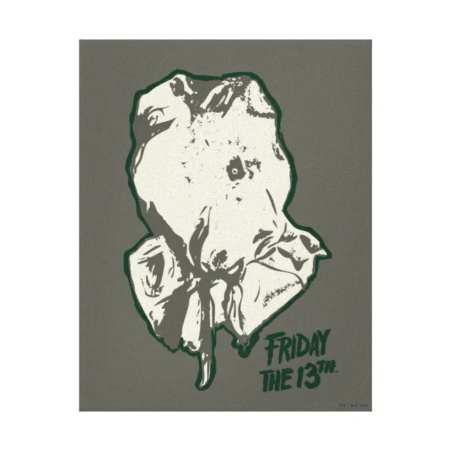 Friday the 13th | Jason Voorhees Burlap Sack Canvas Print | Zazzle