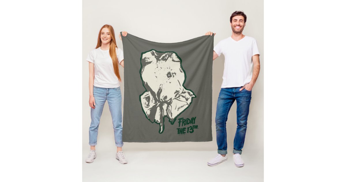 Friday the 13th | Jason Voorhees Burlap Sack Fleece Blanket | Zazzle