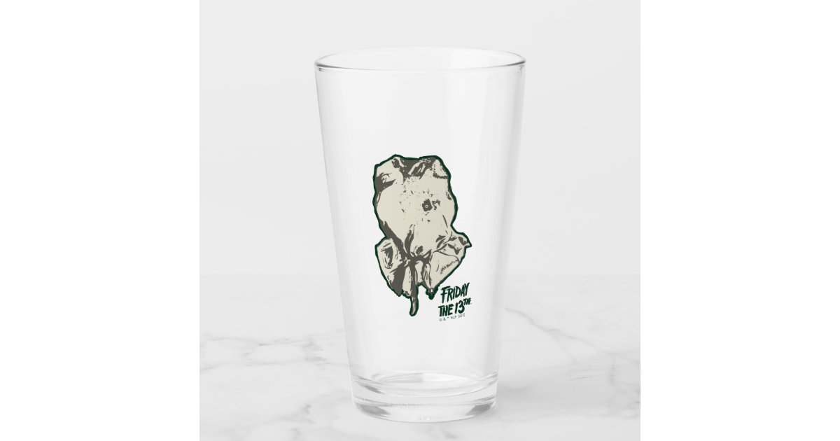 Friday the 13th | Jason Voorhees Burlap Sack Glass | Zazzle