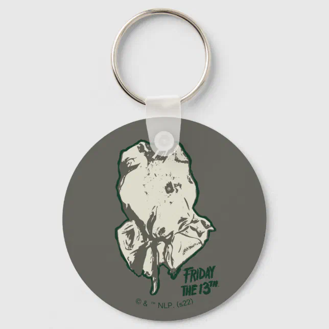 Friday the 13th | Jason Voorhees Burlap Sack Keychain | Zazzle