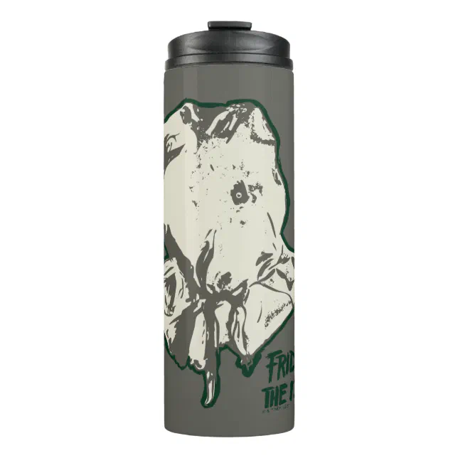 Friday the 13th | Jason Voorhees Burlap Sack Thermal Tumbler | Zazzle