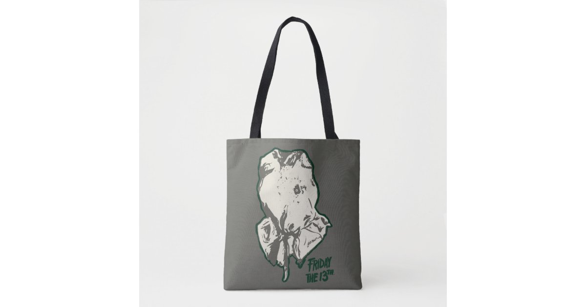 Friday the 13th | Jason Voorhees Burlap Sack Tote Bag | Zazzle