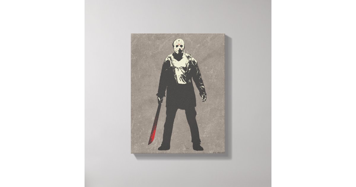 Friday the 13th | Jason Voorhees Character Art Canvas Print | Zazzle