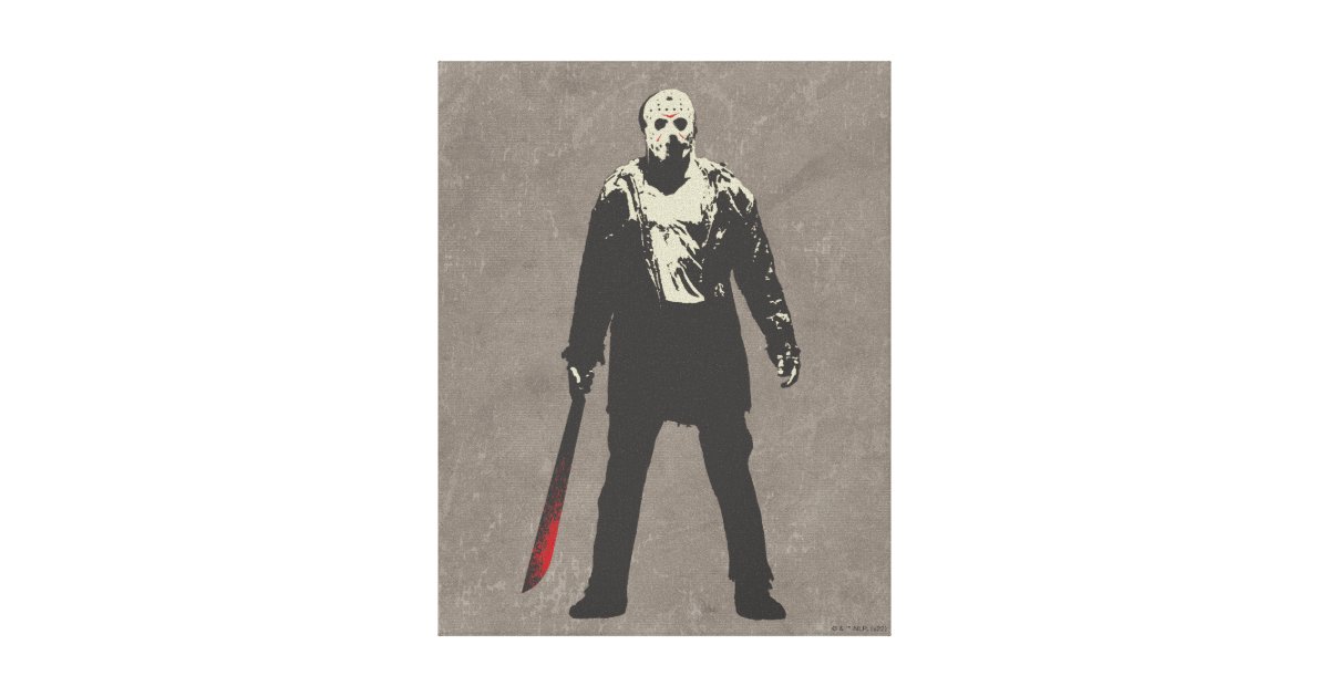 Friday the 13th | Jason Voorhees Character Art Canvas Print | Zazzle