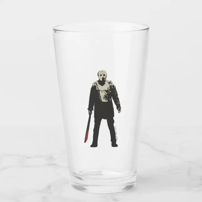 Friday the 13th | Jason Voorhees Character Art Glass | Zazzle