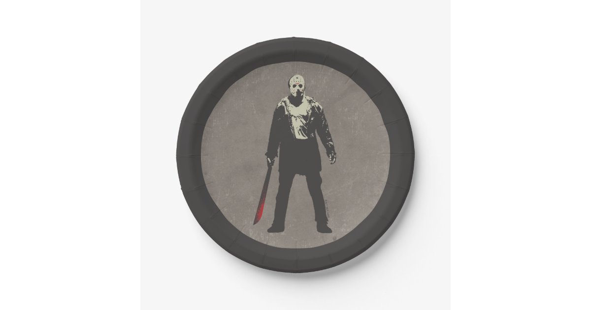 Friday the 13th | Jason Voorhees Character Art Paper Plates | Zazzle