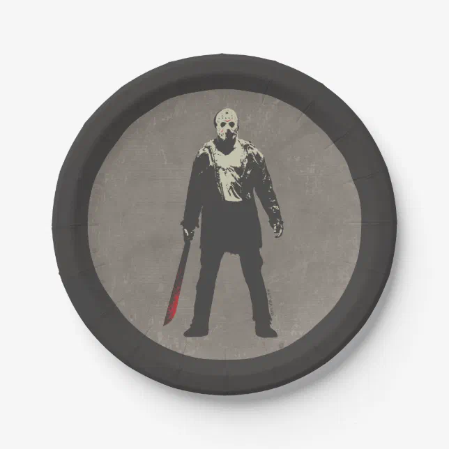 Friday the 13th | Jason Voorhees Character Art Paper Plates | Zazzle