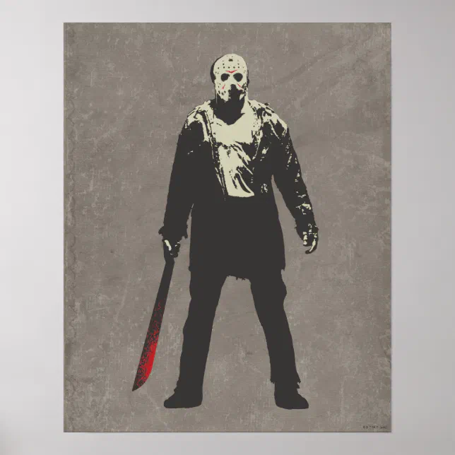 Friday the 13th | Jason Voorhees Character Art Poster | Zazzle