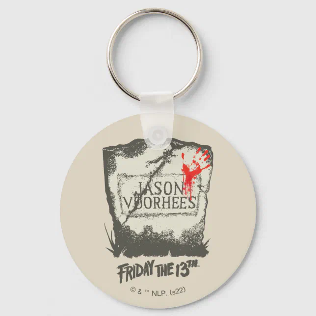 Friday the 13th | Jason Voorhees Headstone Keychain | Zazzle