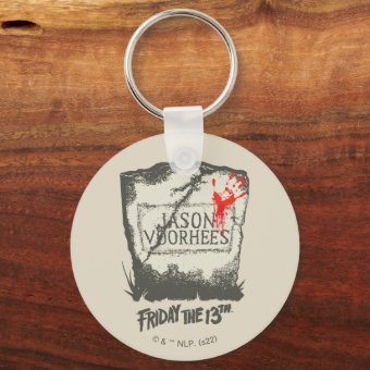 Friday the 13th | Jason Voorhees Headstone Keychain | Zazzle