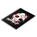 Friday the 13th | Paint Splatter Hockey Mask Notebook | Zazzle
