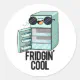 Fridgin Cool Funny Refrigerator Pun Classic Round Sticker | Zazzle