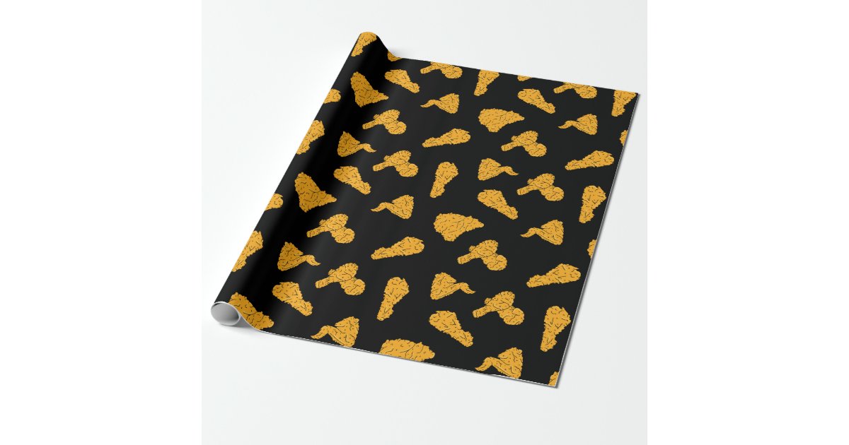 Fried Chicken Lover Fast Food Wrapping Paper | Zazzle
