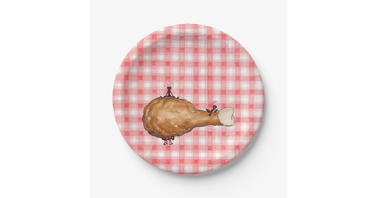 Fried Chicken Paper Plates | Zazzle