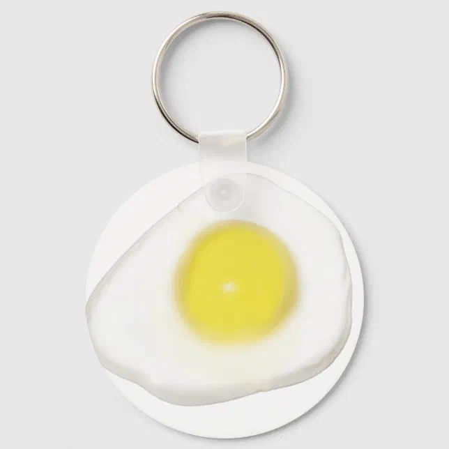 Fried Egg Keychain | Zazzle