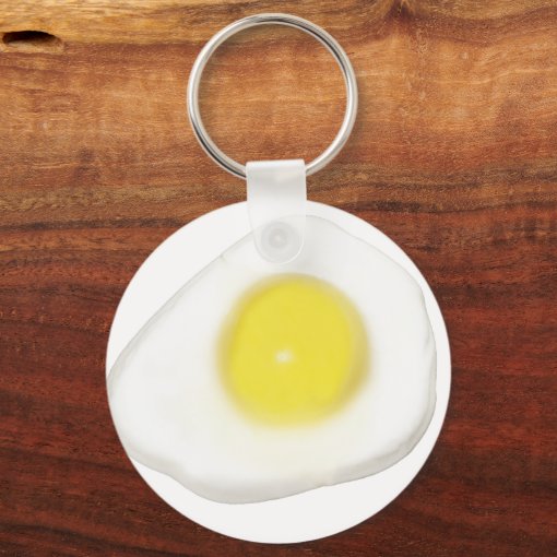 Fried Egg Keychain | Zazzle