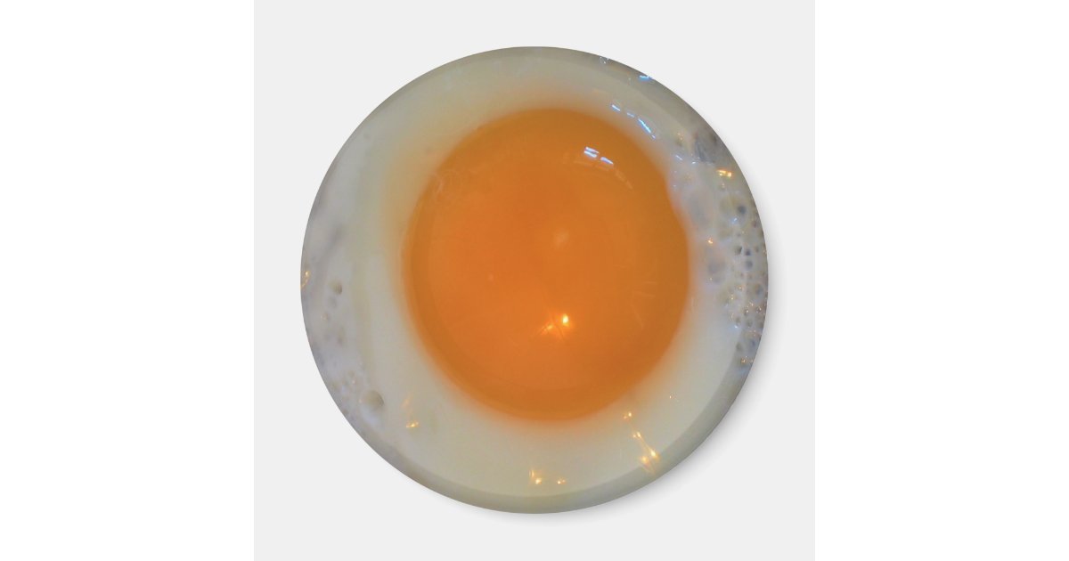 Fried egg magnet | Zazzle