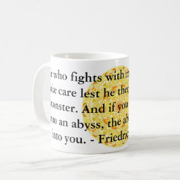 Friedrich Nietzsche - profound quotation Coffee Mug | Zazzle