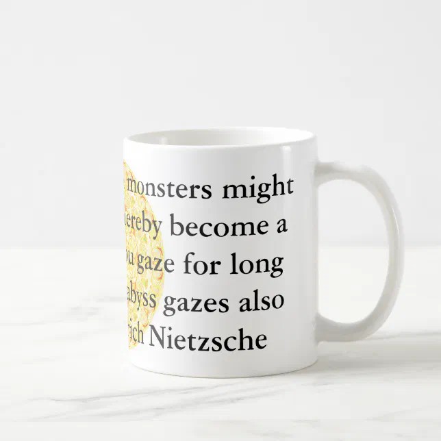 Friedrich Nietzsche - profound quotation Coffee Mug | Zazzle