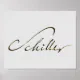 Friedrich Schiller Signature Poster | Zazzle