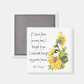 Friend Poem with Chickadee & Sunflower Garden Magnet | Zazzle