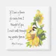 Friend Poem with Chickadee & Sunflower Garden Magnet | Zazzle