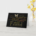 Friend Word Art Card | Zazzle