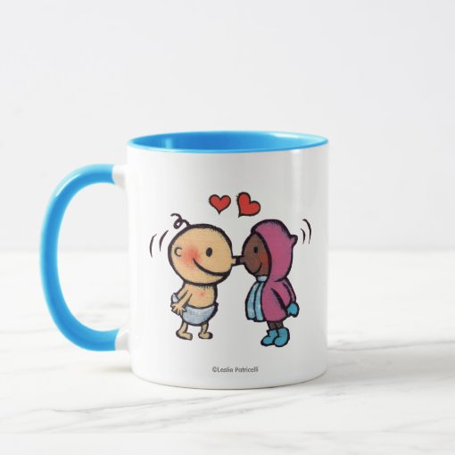 Friendly Eskimo Nose Kisses Kids Mug | Zazzle