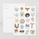 Friendly Faces | Cute Animal Portraits Postcard | Zazzle