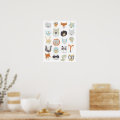 Friendly Faces | Cute Animal Portraits Poster | Zazzle