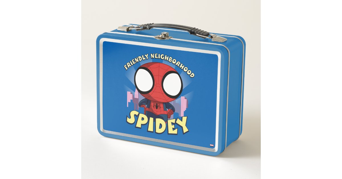 Friendly Neighborhood Spidey Mini Spider-Man Metal Lunch Box | Zazzle Friendly Neighborhood Spidey Mini Spider-Man Metal Lunch Box | Zazzle