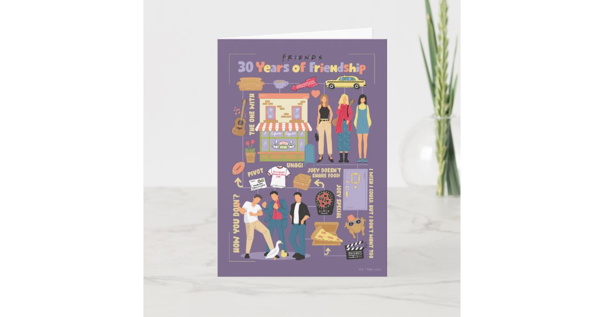 FRIENDS™ | 30 Years of Friendship Card | Zazzle